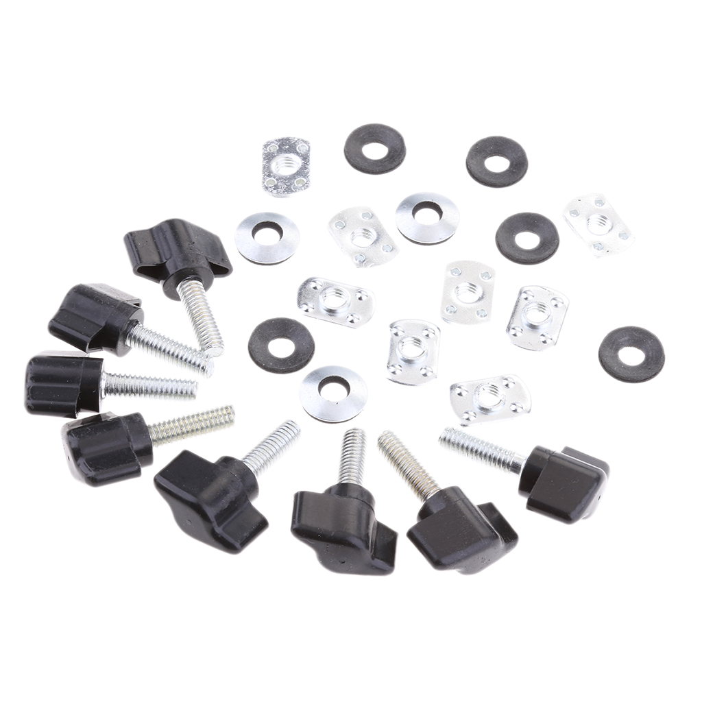 8 Set Easy On Off Hard Top Fasteners Nuts Bolts fo... – Grandado