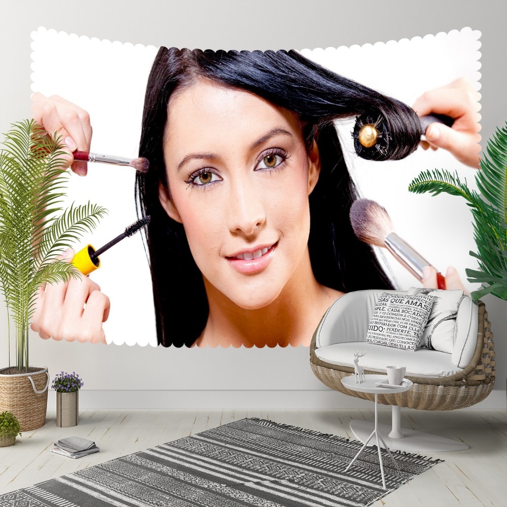 Else White Floor Hairdressing Makeup Women 3D Prin... – Vicedeal