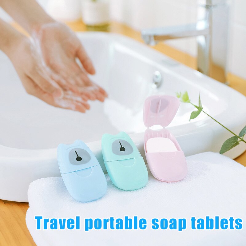 50 Pcs Portable Soap Paper Disposable Scented Slic... – Grandado