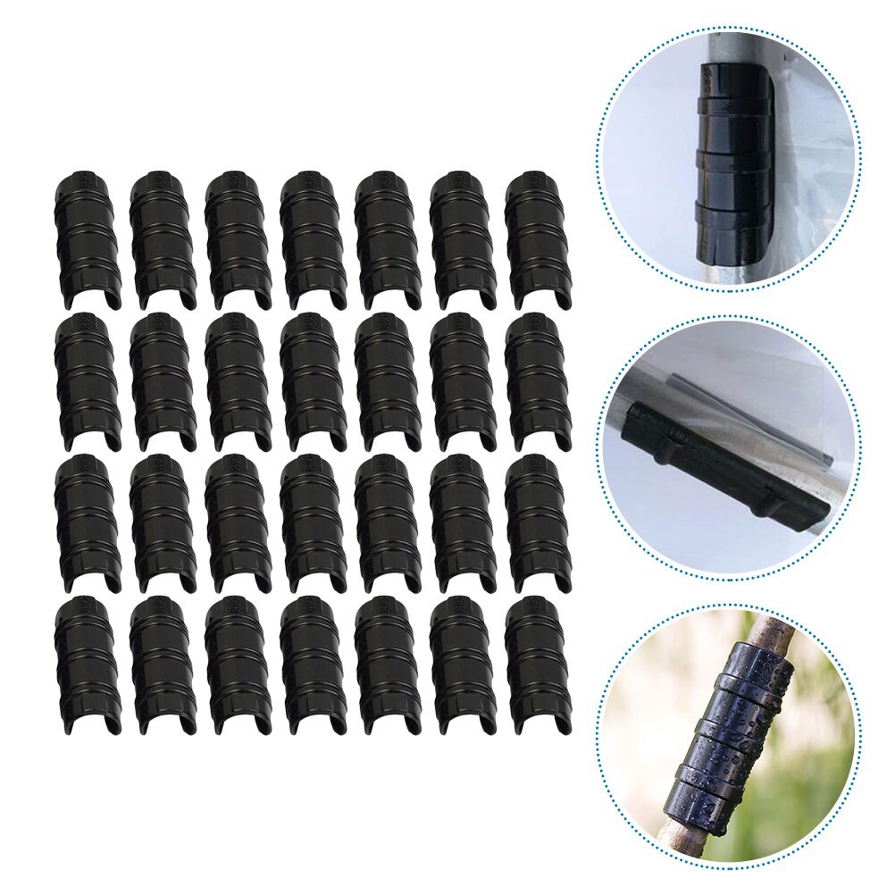 30Pcs Greenhouse Pipe Clamps Plant Cover Netting T... – Grandado