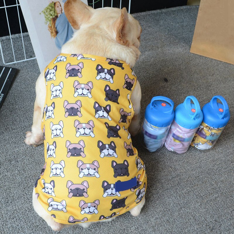 100% cotton dog clothes Fat Dog Vest Shirt Clothes... – Grandado