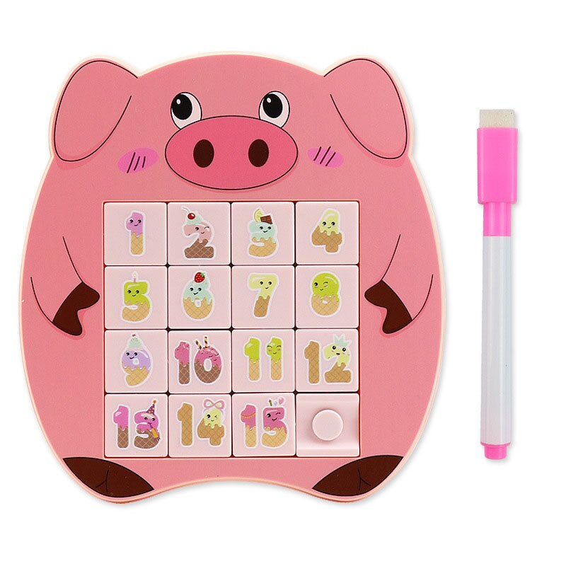 16-Grid Children's Magnetic Puzzle Number Alph... – Grandado