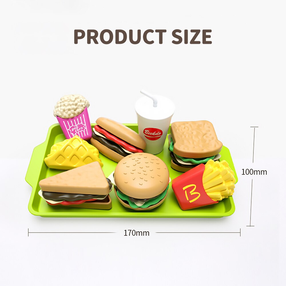 9Pcs Children's Girl Simulation Food Toys Kids... – Grandado