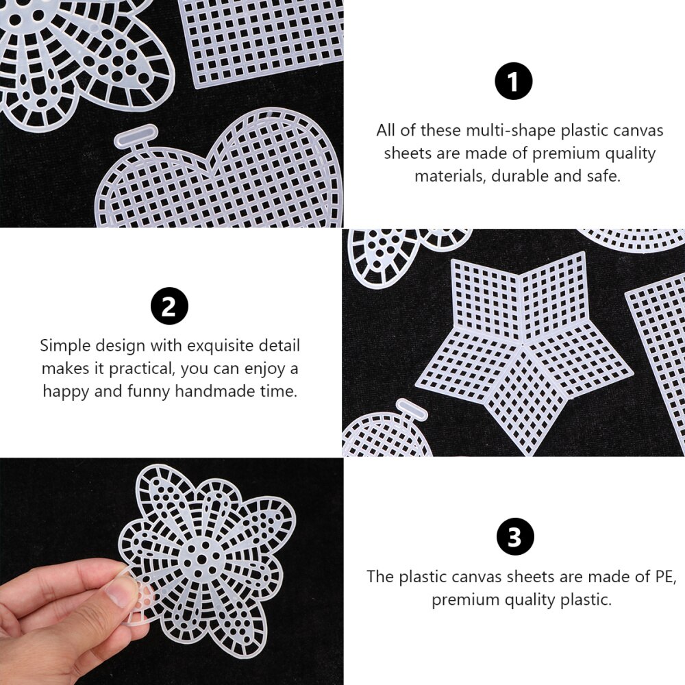 50 Stuks Plastic Canvas Vellen Draagbare Diy Lever... – Vicedeal