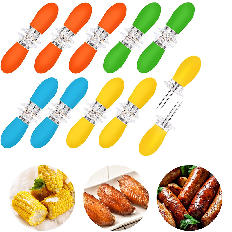 Stainless Steel Corn Holders Corn Cob Holders BBQ ... – Grandado