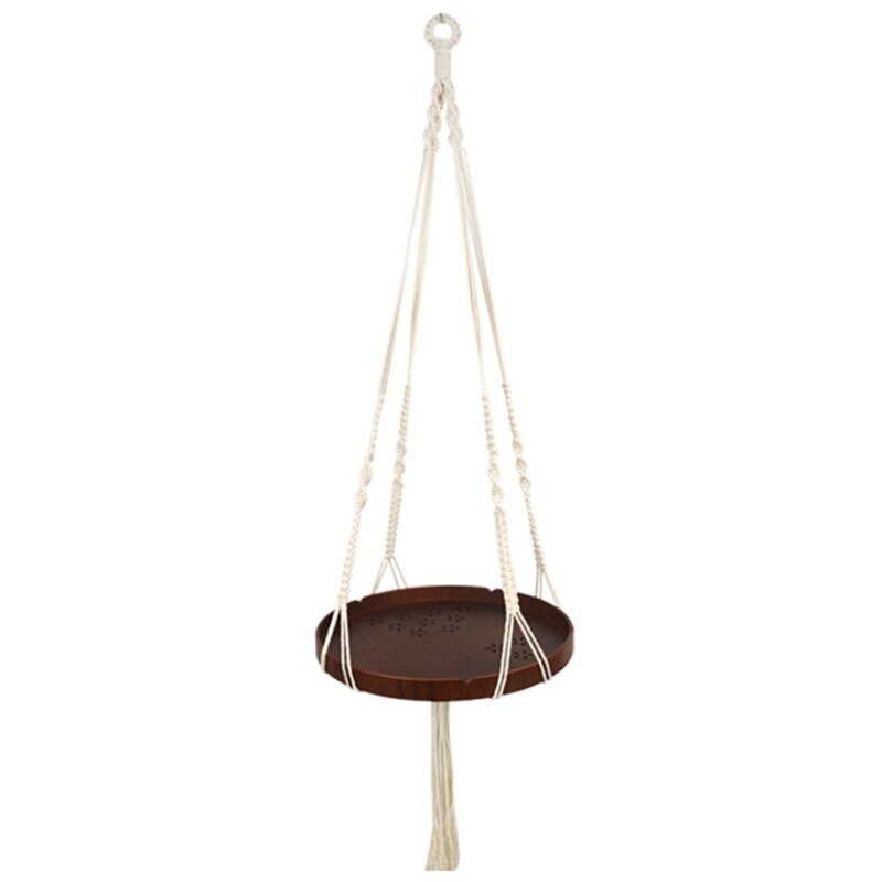 Mahogany Disc Hanging Planter Succulent Planting W... – Vicedeal