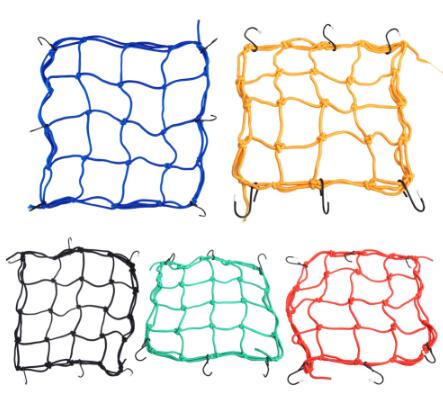 6 Hooks 30*30cm Motorcycle Mesh Net Bag Luggage Ca... – Grandado