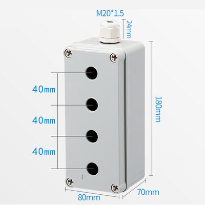 16mm button switch box waterproof control box outd... – Grandado