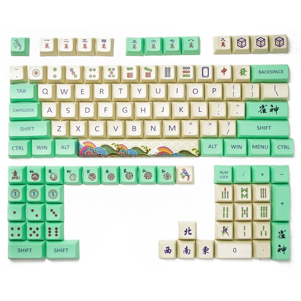 PBT Keycaps XDA Profile Specific Mahjong keycap 11... – Grandado