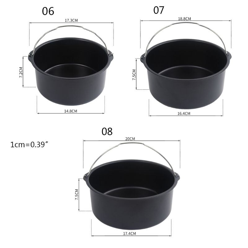 6/7/8 ''Non Stick Cakevorm Bakplaat Pan Ronde Roos... – Vicedeal