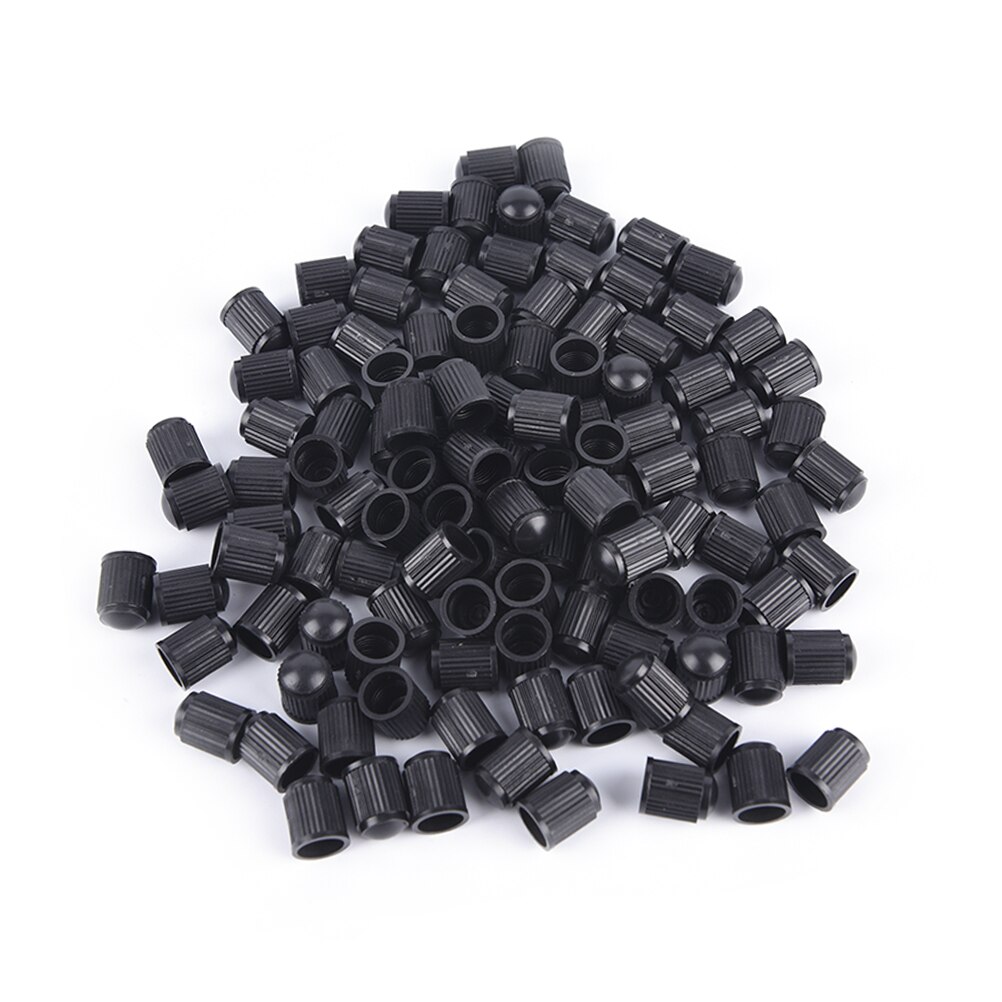 100pcs/lot Black Plastic Dust valve caps bike car ... – Grandado