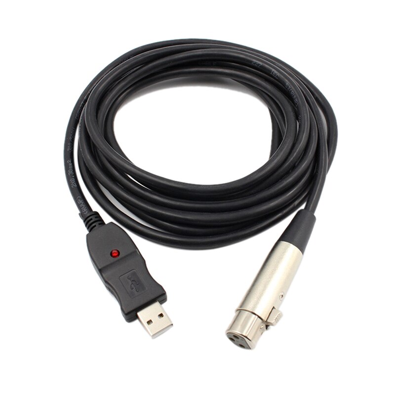 USB Male To 3 Pin XLR Female Microphone MIC Studio... – Grandado
