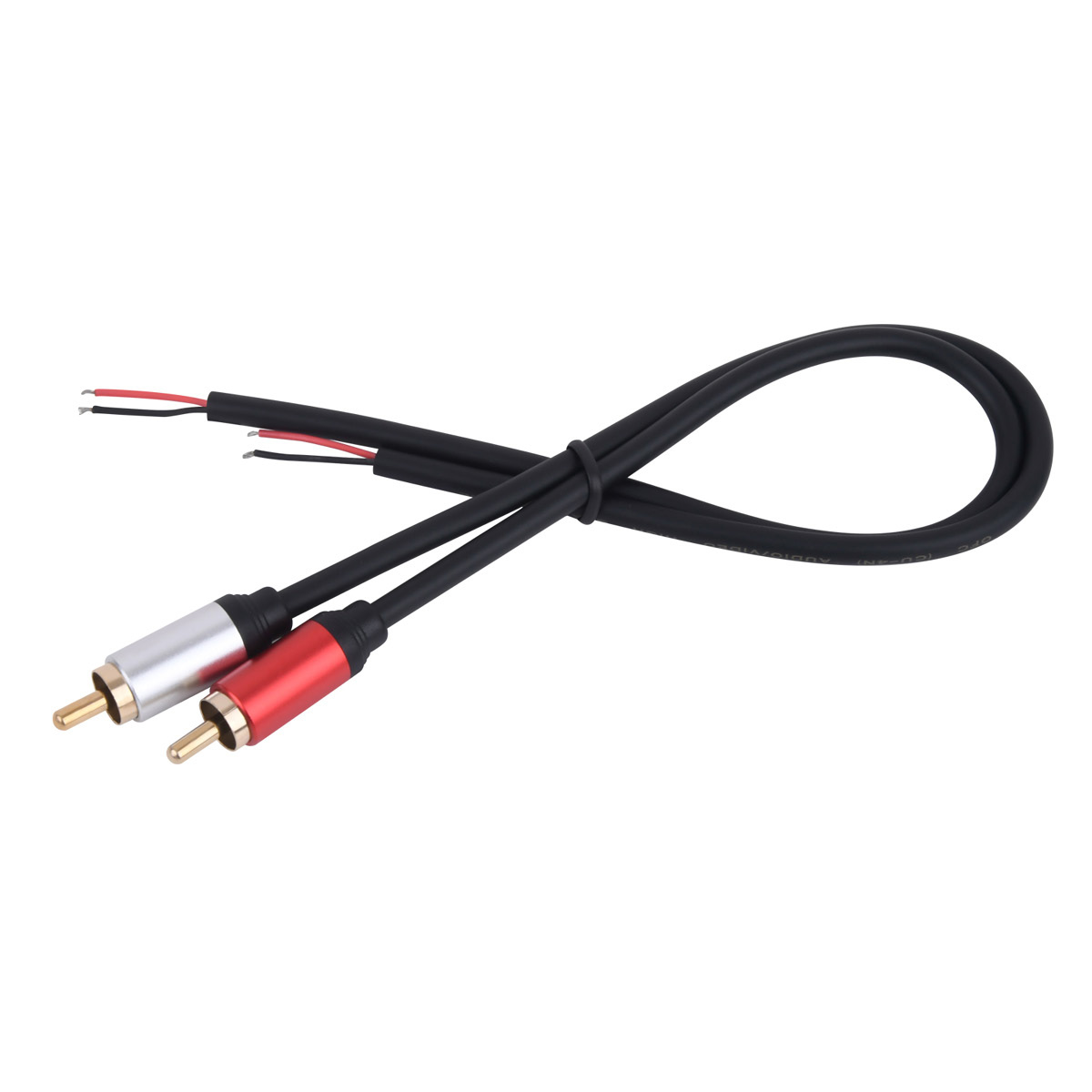 Speaker Wire RCA Male Plug Jack Connector to Bare ... – Grandado