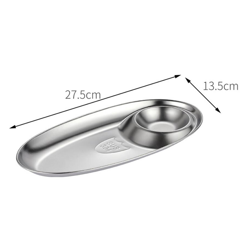 Kitchen Stainless Plates Sauce Dish Plates Seasone... – Vicedeal