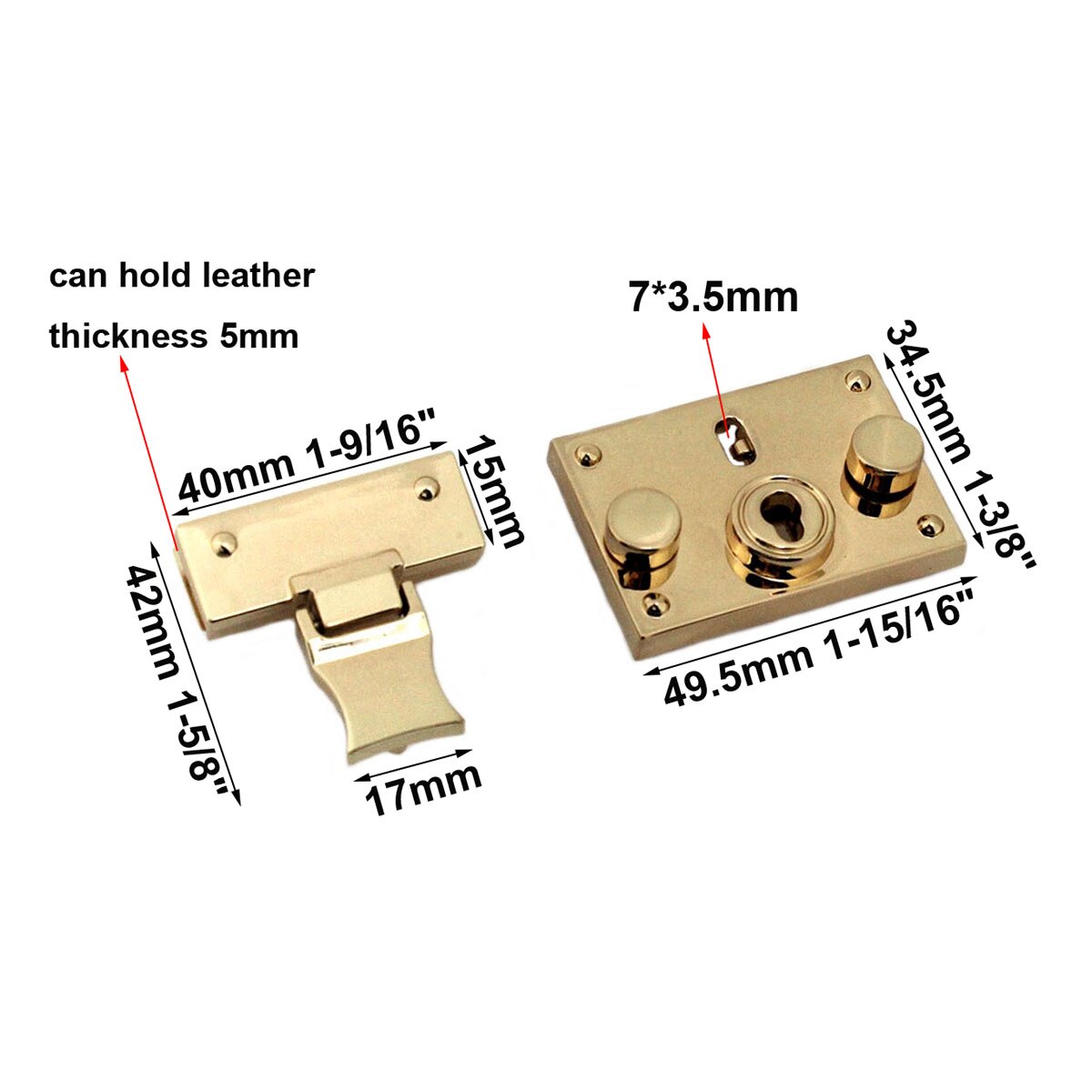 1 Pcs Metal Push Lock Mode Speciale Twist Lock Voo... – Vicedeal