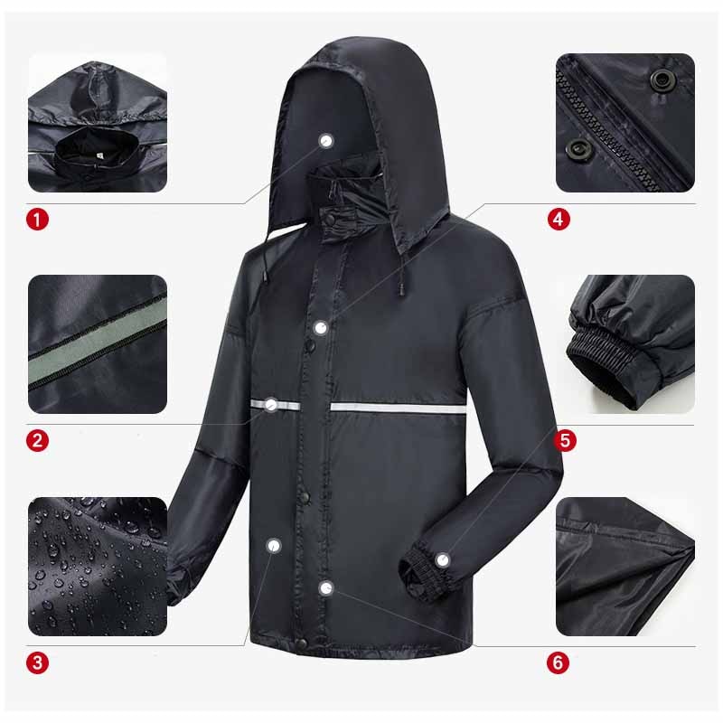 Thick double raincoat split suit cross-border dire... – Vicedeal