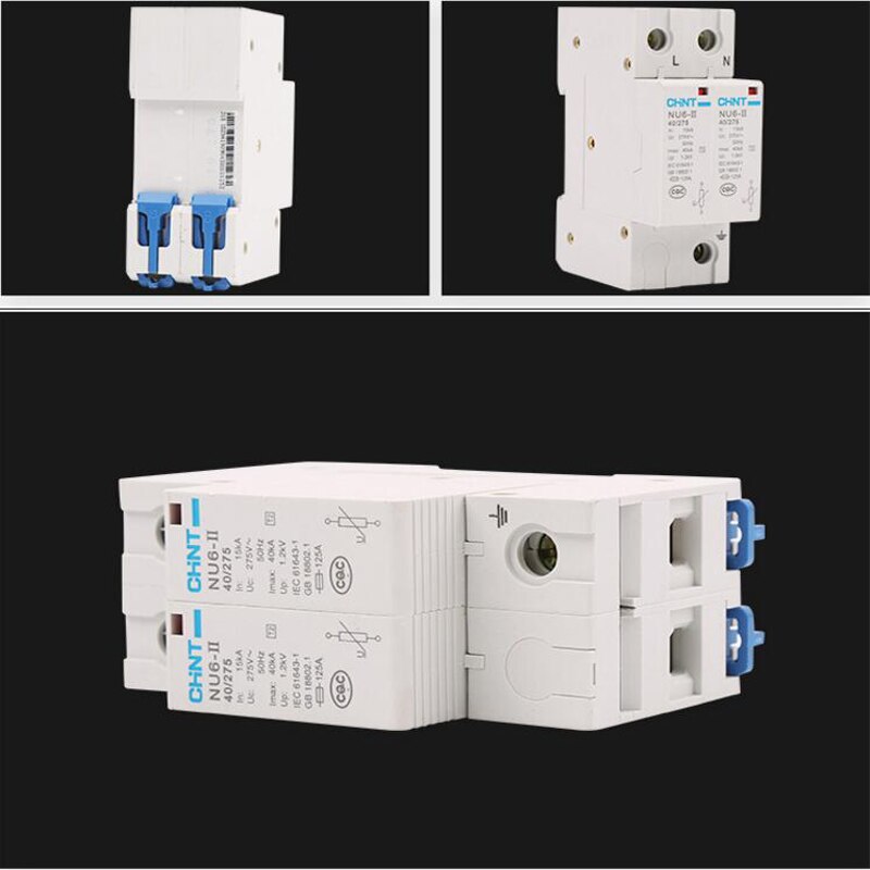 2P 15KA- 40KA/275V House Surge Protector Low-volta... – Vicedeal