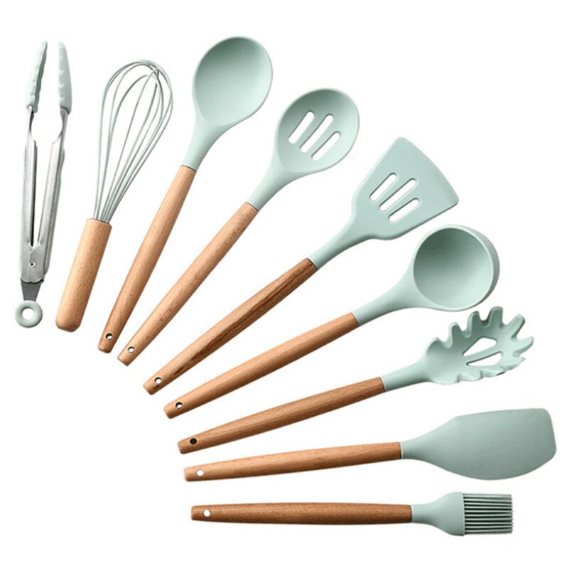 12PCS Silicone Kitchenware Cooking Utensils Set He... – Vicedeal