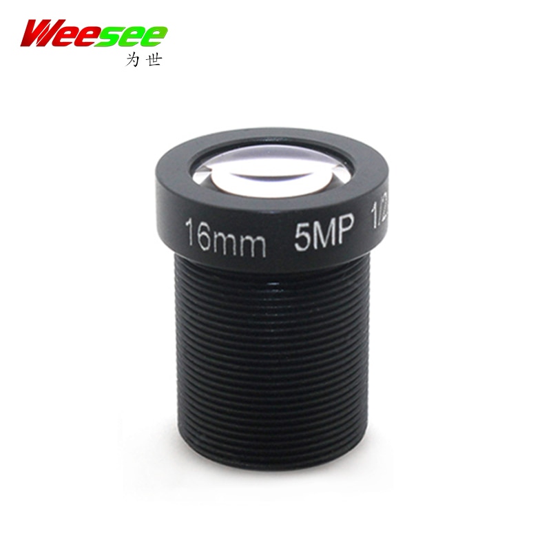 WS Board Lens 16mm F1.8 5MP M12 Mount IR HD CCTV L... – Grandado