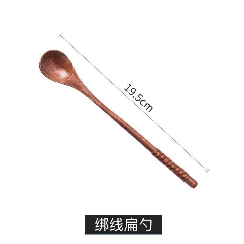 Japanese Originality Wood Spoon Bind Line Length F... – Grandado