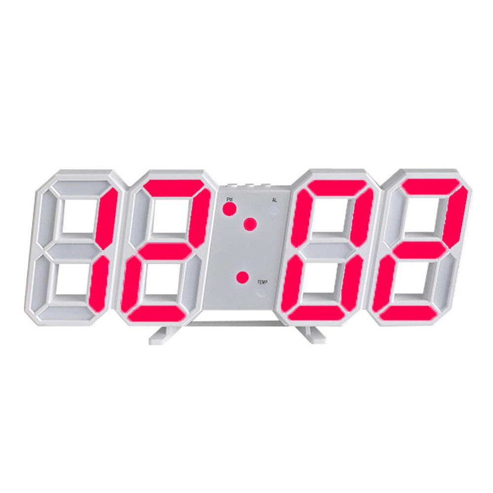 3D LED Digital Alarm Clock Three-dimensional Wall ... – Grandado