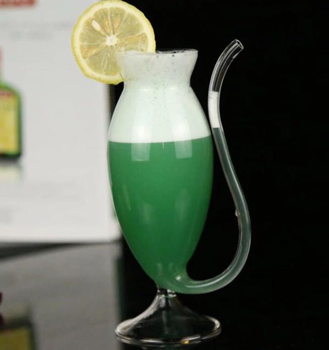 190ml/340ml Wine Glass Cup Clear Glassware Mug Coc... – Grandado