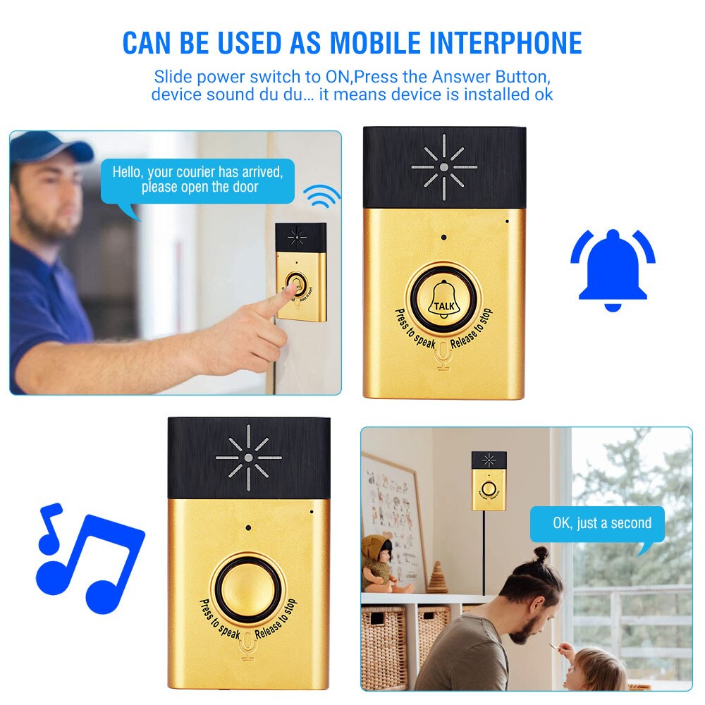 Smart Home Security Deurbel Draadloze Voice Interc... – Vicedeal