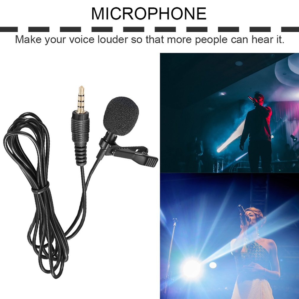 Mini Lavalier Mic Tie Clip Microphones Smart Phone... – Grandado