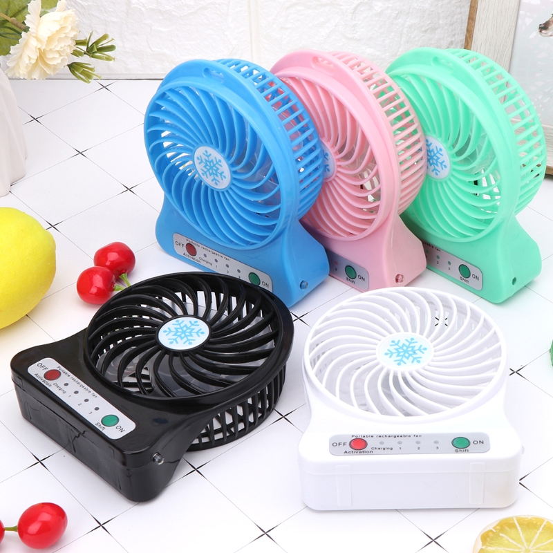 Portable USB Fan Cooler 5W Outdoor LED Light Fan A... – Vicedeal