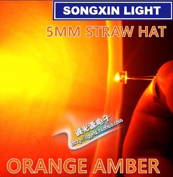500 stuks 5mm waterdoorlatende strohoed oranje amb... – Grandado