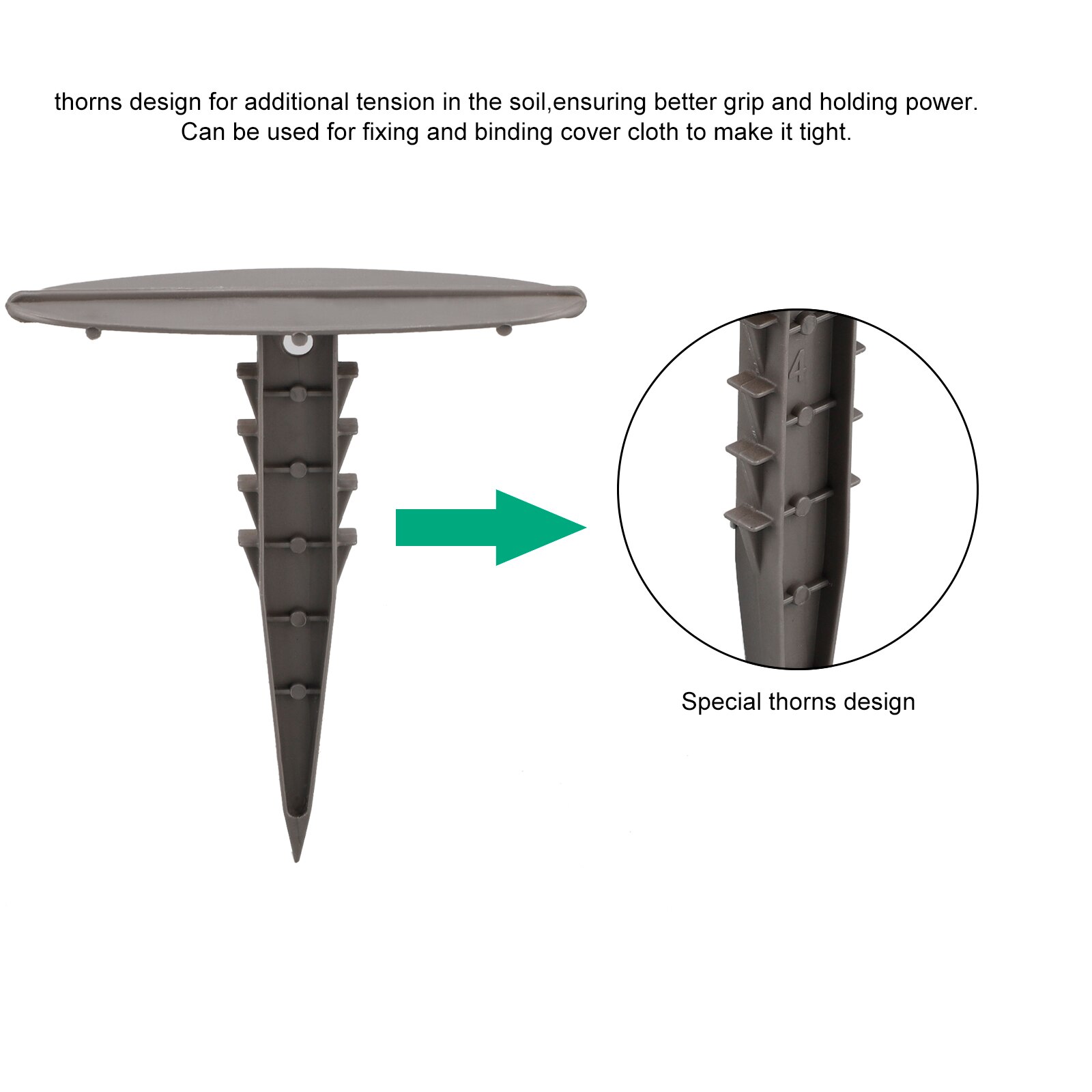 24 stk hage bakken spiker pp luke bakken klut feste verktøy faste ...