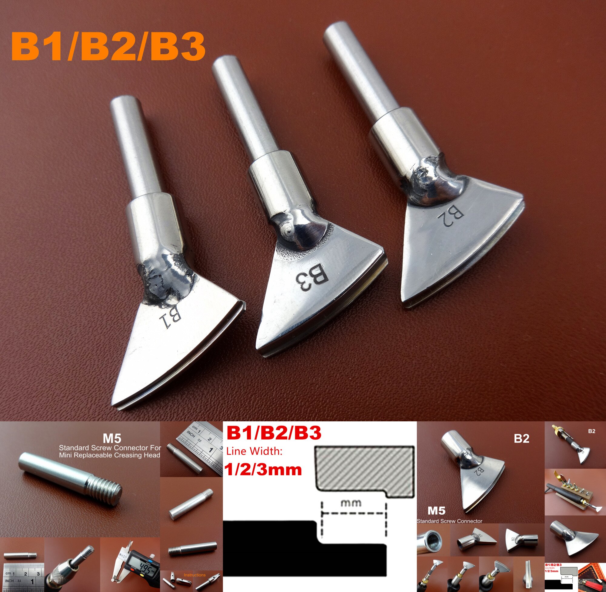 4kinds B Type Leather Craft Electric Edging & Crea... – Grandado