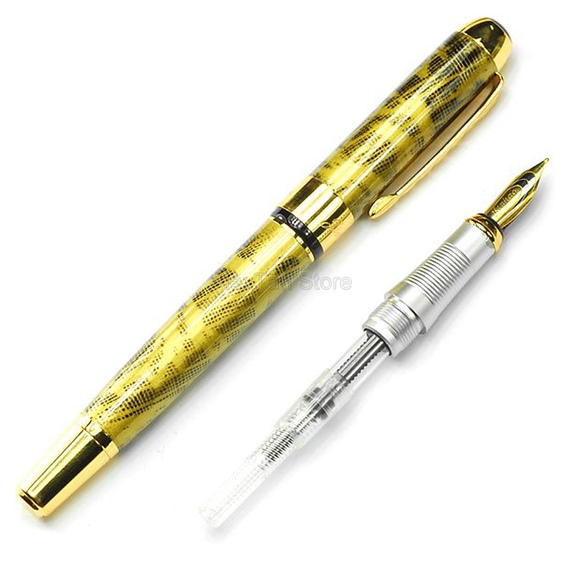 Jinhao 250 Metalen Vulpen Fine Nib 18KGP En Zilver... – Vicedeal