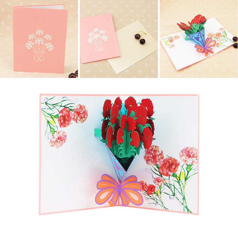 Pop-Up Flower Card For Birthday Mothers Father Day... – Grandado