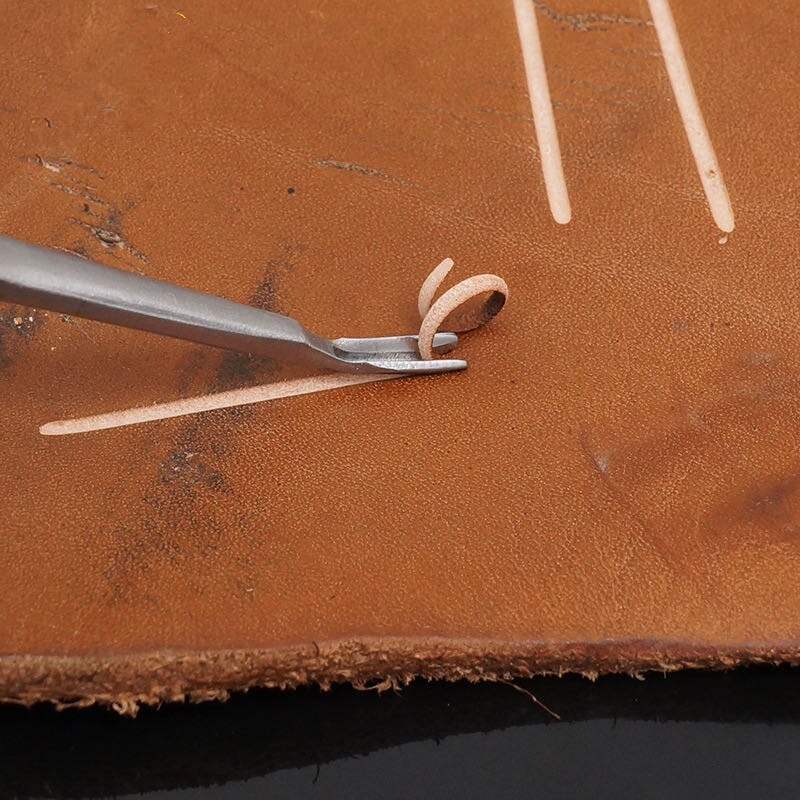 1/2Pcs U+V Shape Leather Peeling Splicing Tool DIY... – Grandado