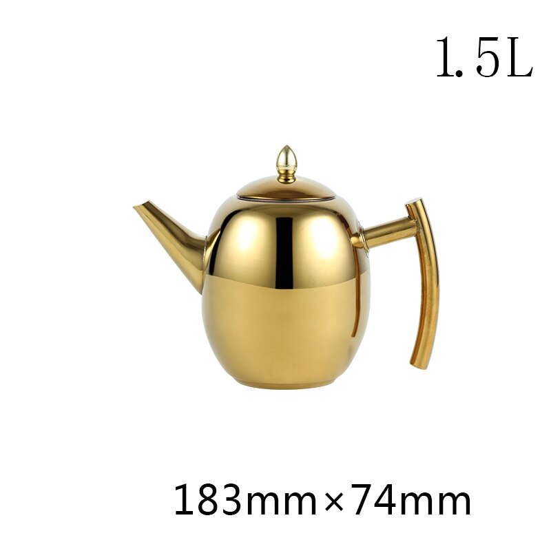 1L/1.5L Belly Shape Tea Pot Handheld Water Kettle ... – Grandado
