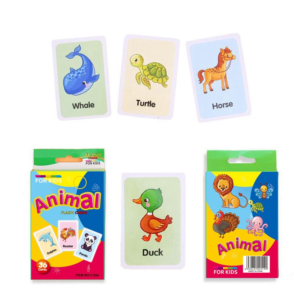 36 Pieces Preschool Educational Flash Cards for Ki... – Grandado