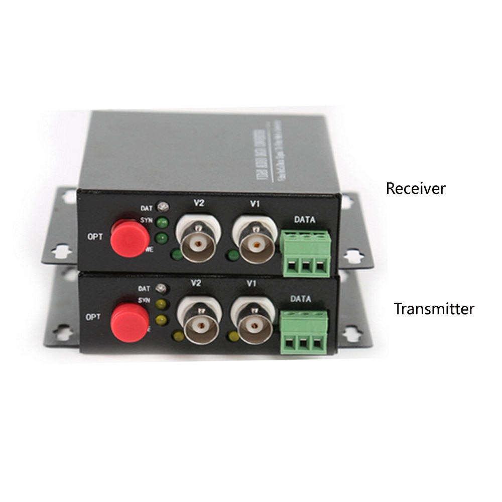 2 CH Video Fiber Optische Media Converters-2 BNC Z... – Grandado