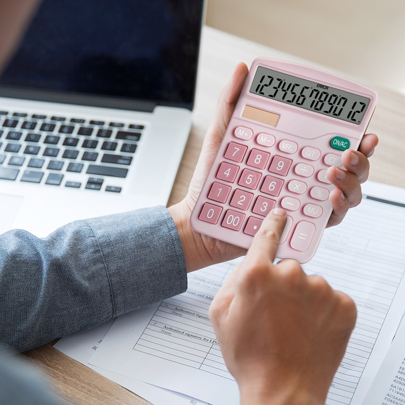 Color calculator 12-digit display financial office... – Vicedeal