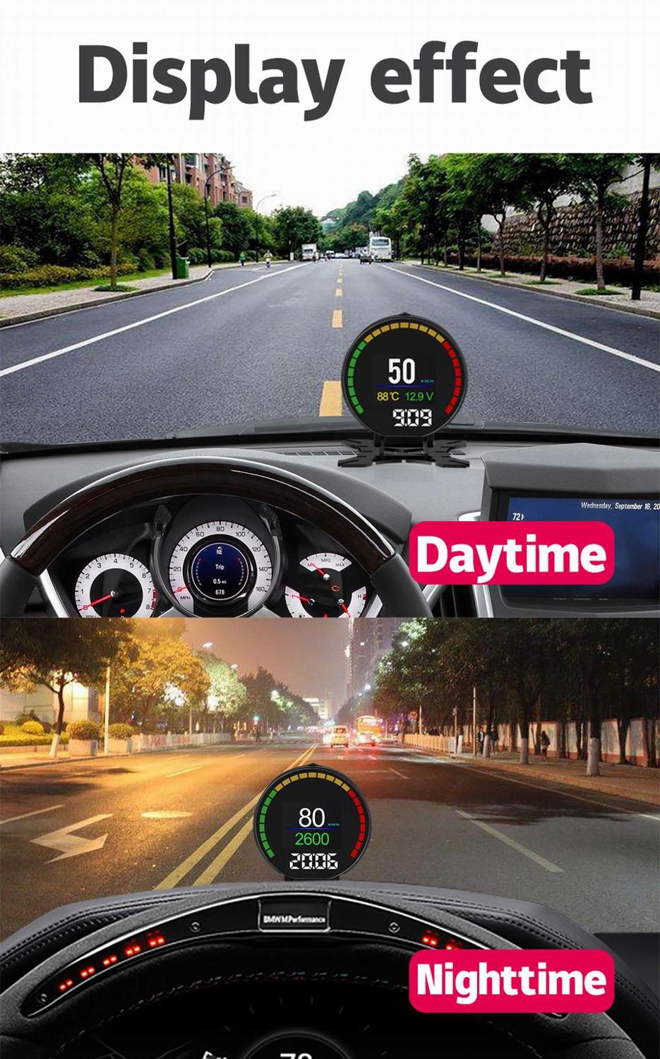 Neue Digitale Geschwindigkeit Auto Monitor Head Up... – Vicedeal