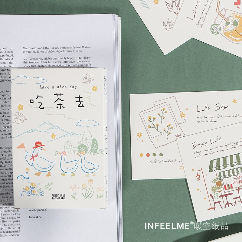 30 Sheets/Set Have a Nice Day Hand Painted Postcar... – Vicedeal