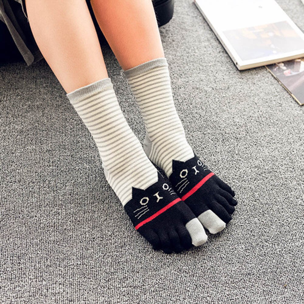 Cartoon Harajuku Winter Meisjes Kat Print Multicol... – Grandado
