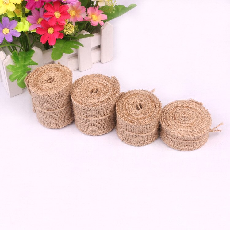 JAROWN Jute Burlap Hessian Ribbon Rolls Vintage Ru... – Grandado