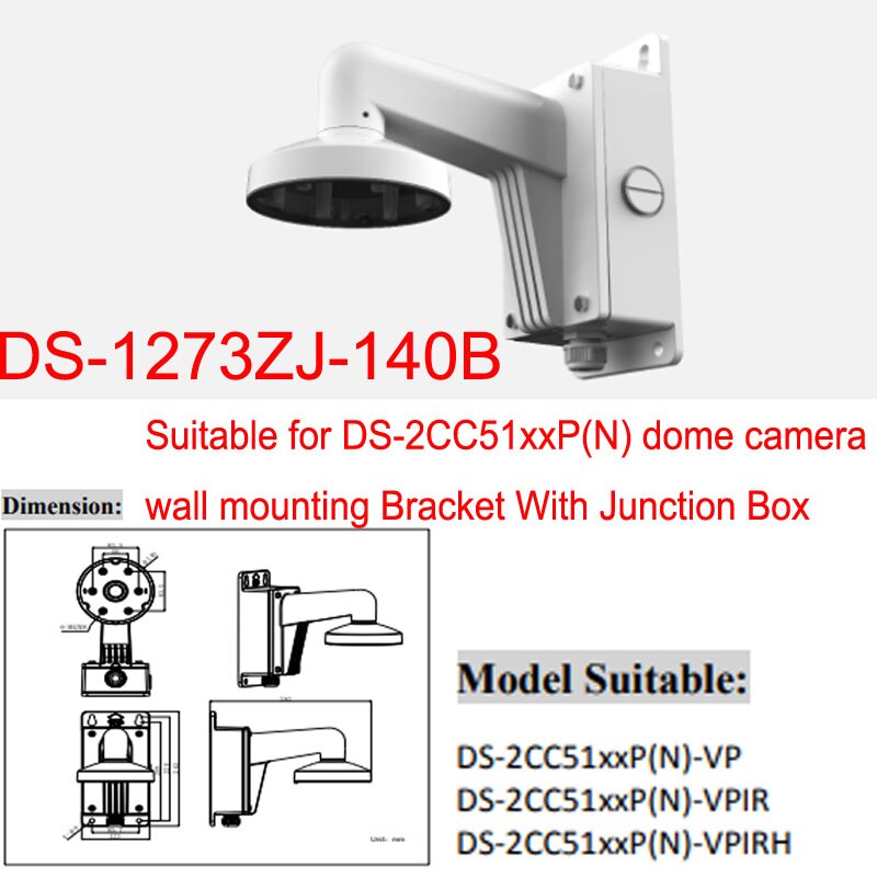 DS-1273ZJ-140B Suitable for Dome Camera Wall Mount... – Grandado