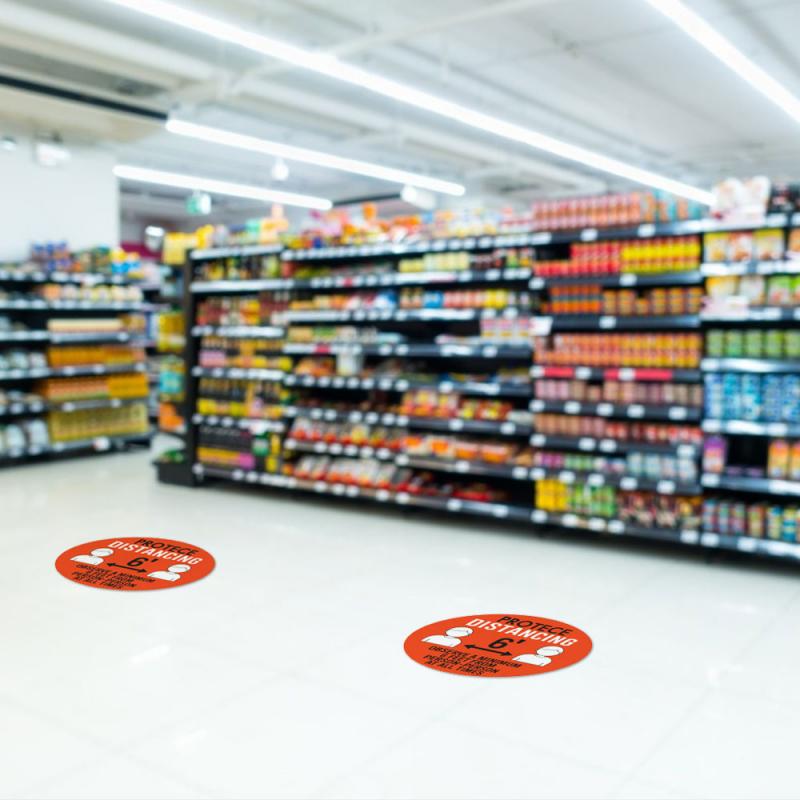 1pcs Isolated Floor Sticker Decals Public Area Kee... – Grandado