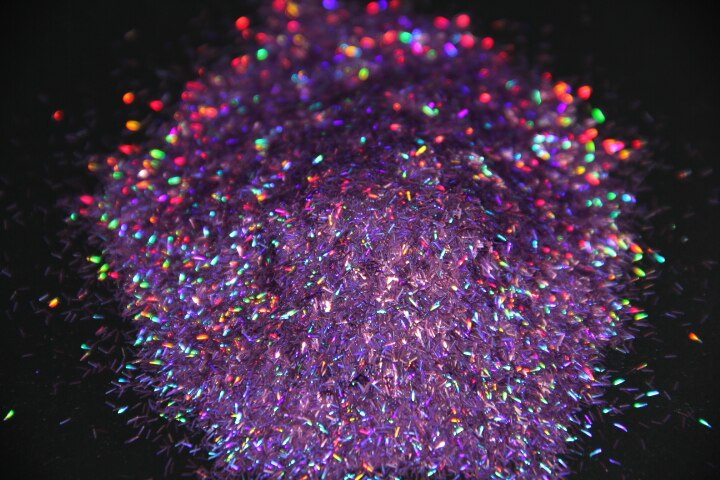 Purple Holo Glitter Dust Tips Purple Pink Ultra-th... – Grandado