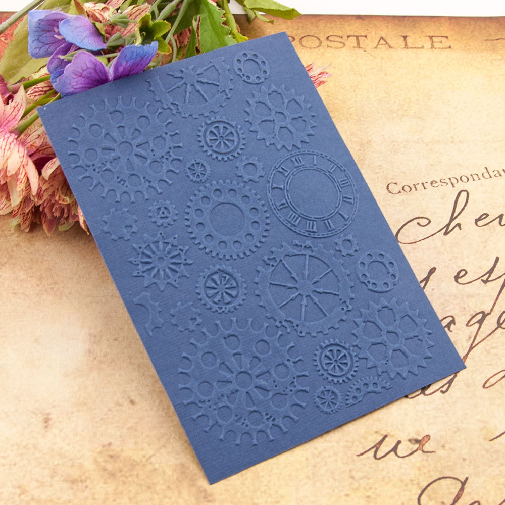 AOKEDIY Gear print DIY Plastic Embossing Folders f... – Grandado