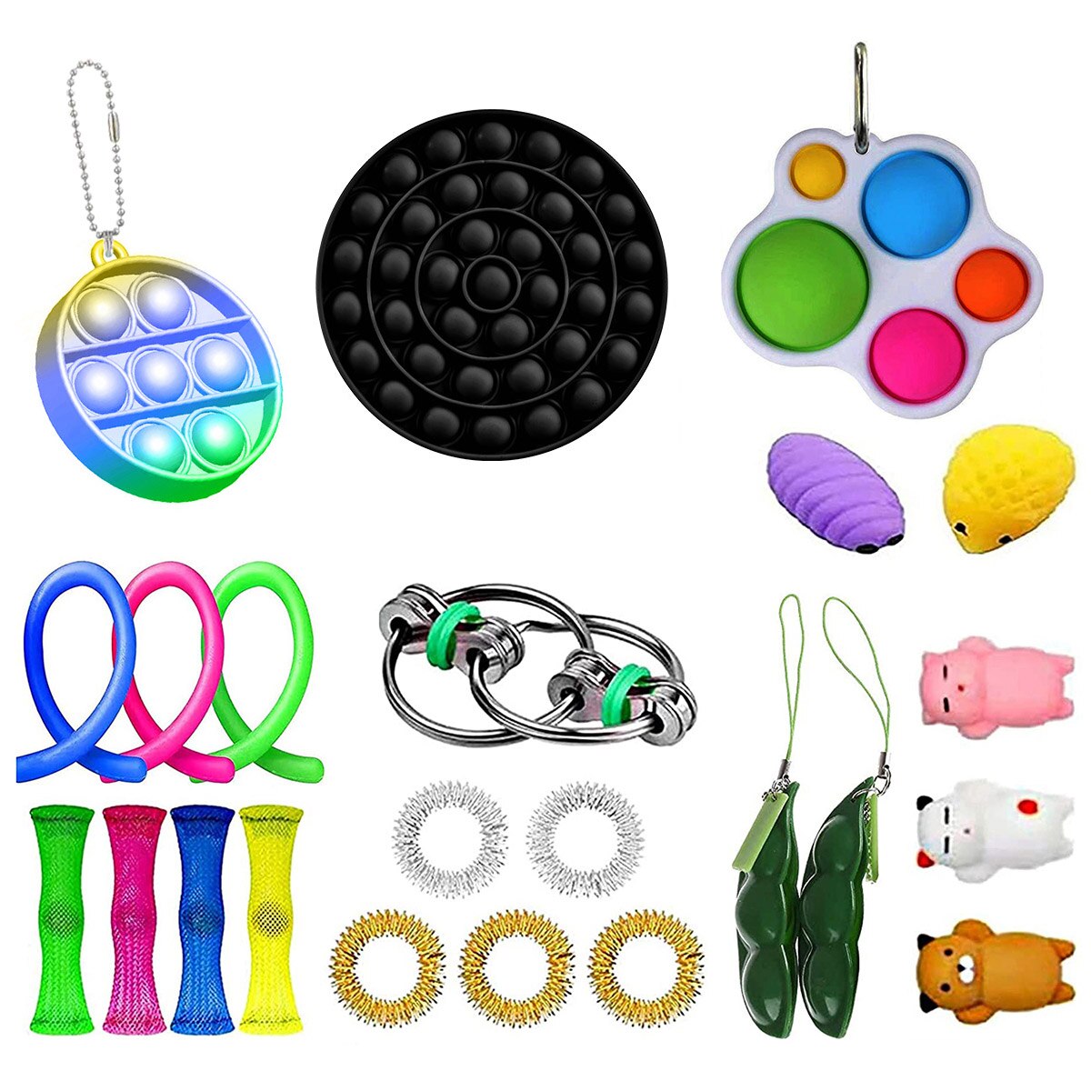 23 Pack Sensory Fidget Toys Safe Stress Relief Toy... – Grandado