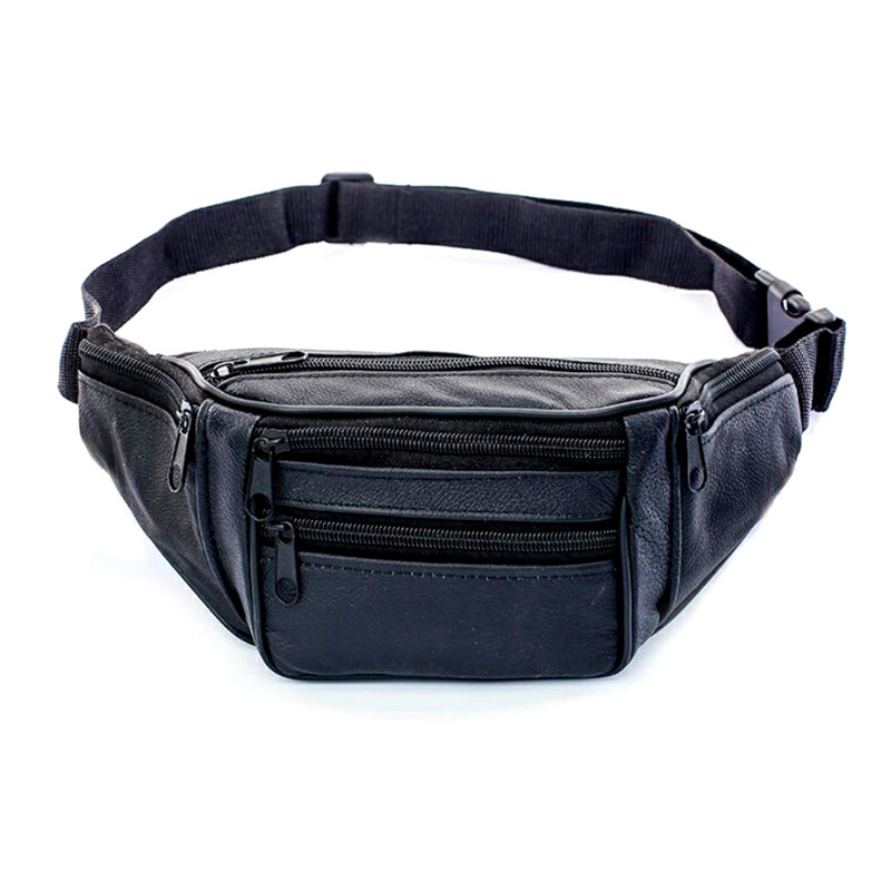 Mænd pu læder fanny pack talje bælte taske pung ho... – Grandado