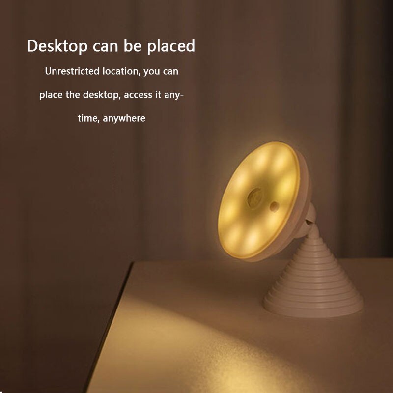 1pc 360° Rotating Motion Sensor LED Night Light US... – Grandado